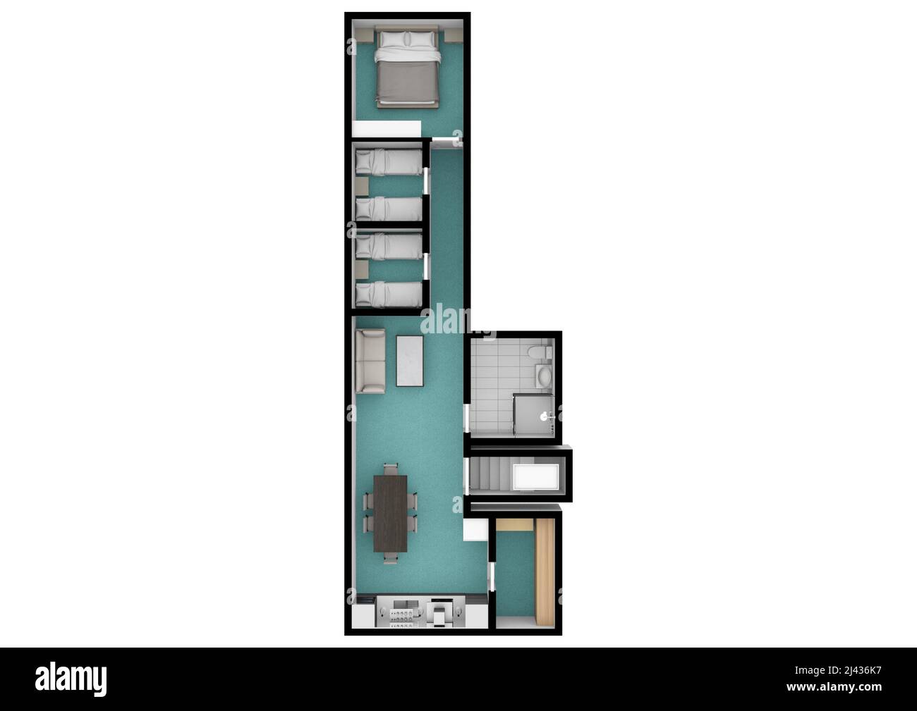 Underground bunker. Bunker. Bunker floor plan. Bunker floor plan. 3D ...
