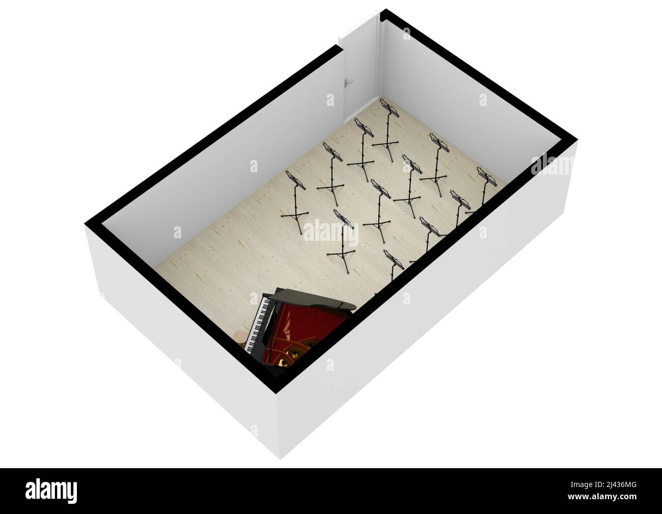 Isometric classroom interior realistic 3d. Class room plan ...