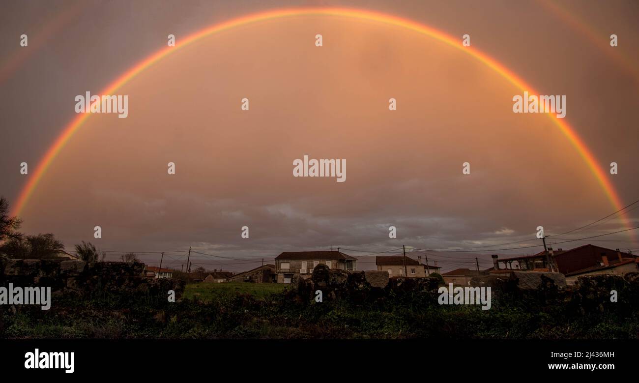 rainbow in spring Stock Photo - Alamy