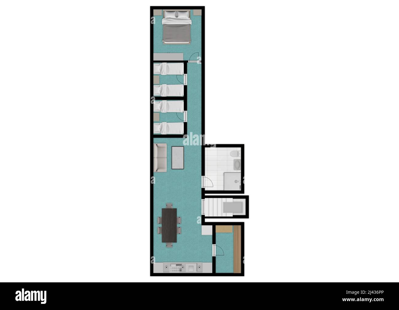 Underground bunker. Bunker. Bunker floor plan. Bunker floor plan. 3D ...