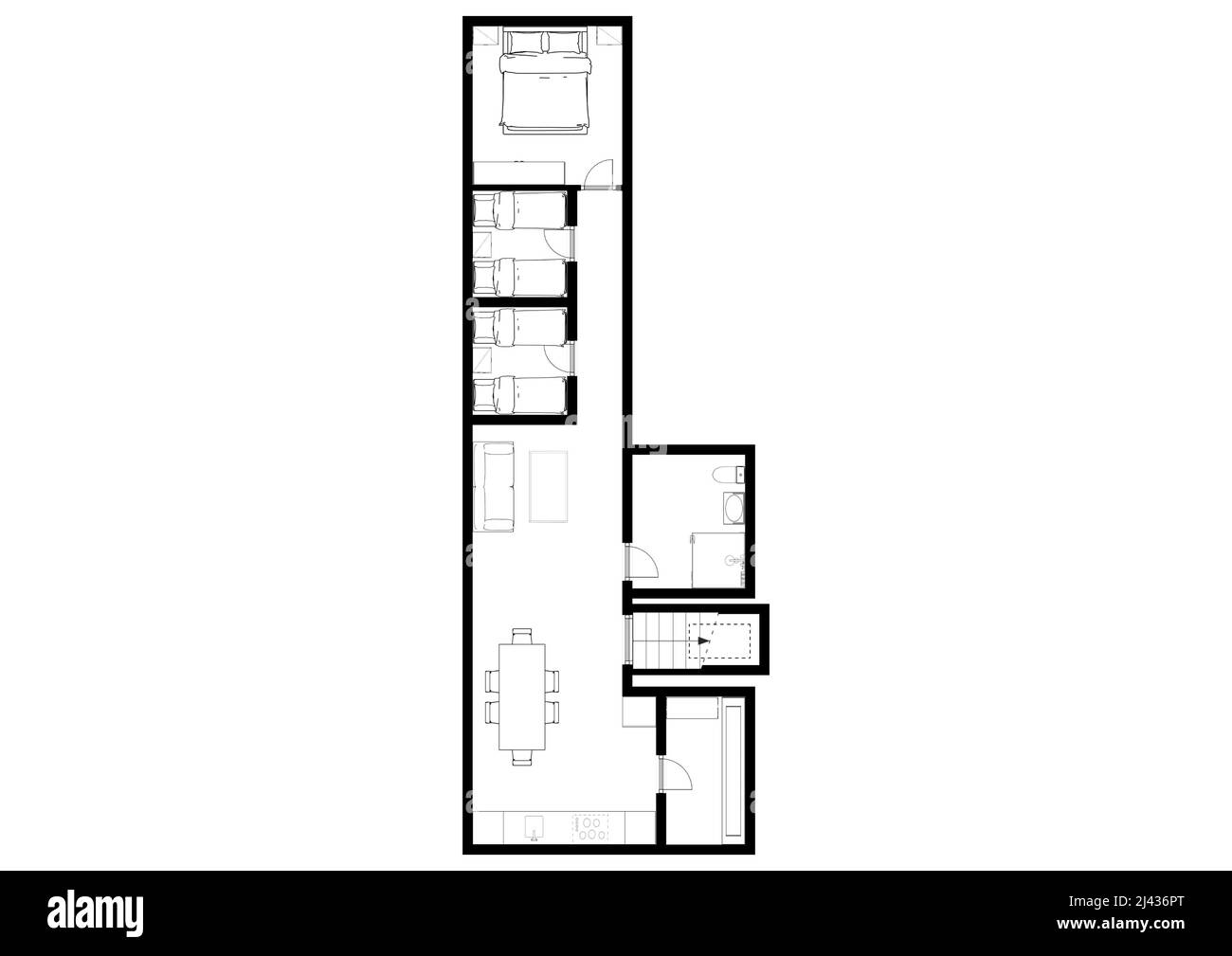 Underground bunker. Bunker. Bunker floor plan. Bunker floor plan. 3D ...