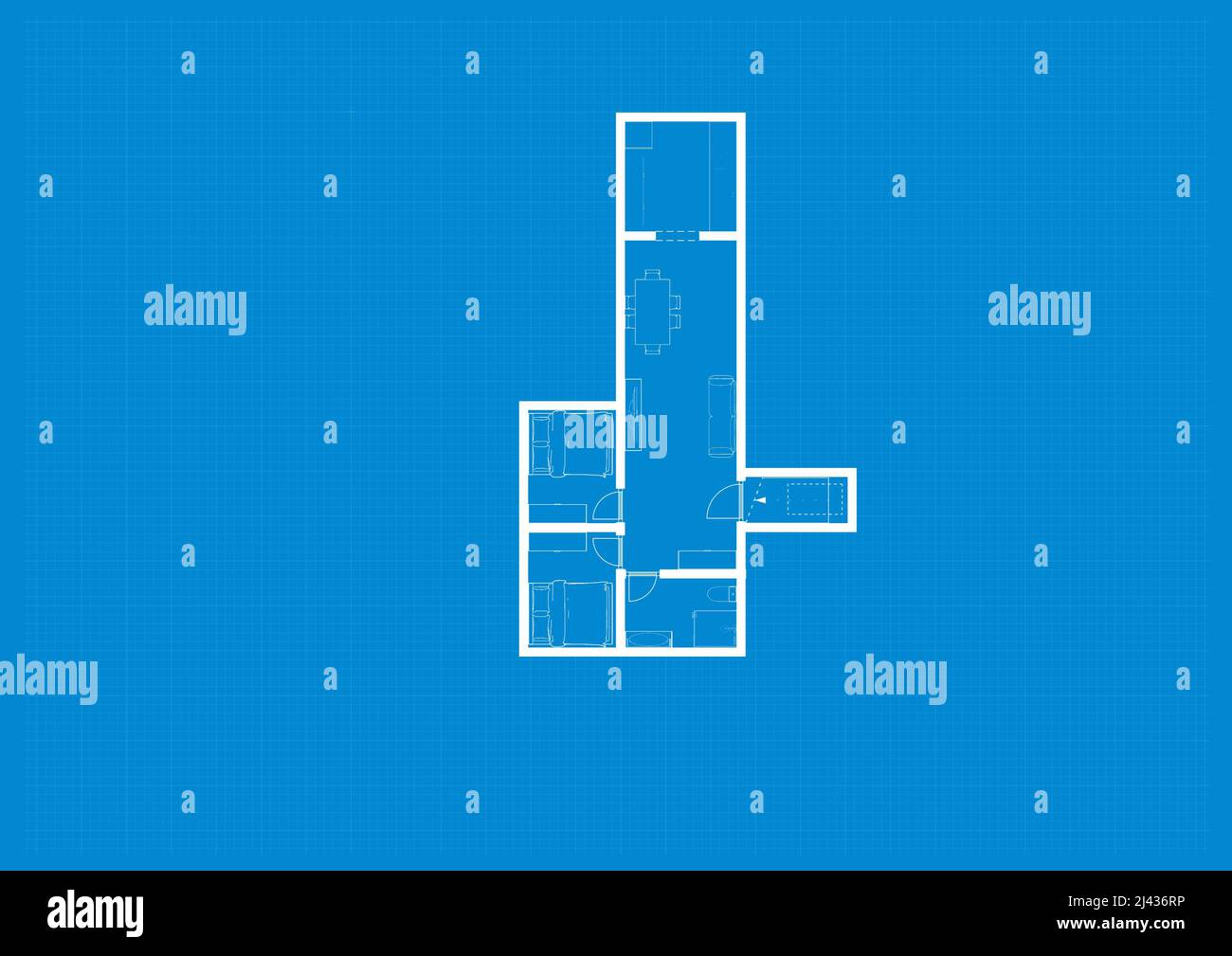 Underground bunker. Bunker. Bunker floor plan. Bunker floor plan. 3D ...