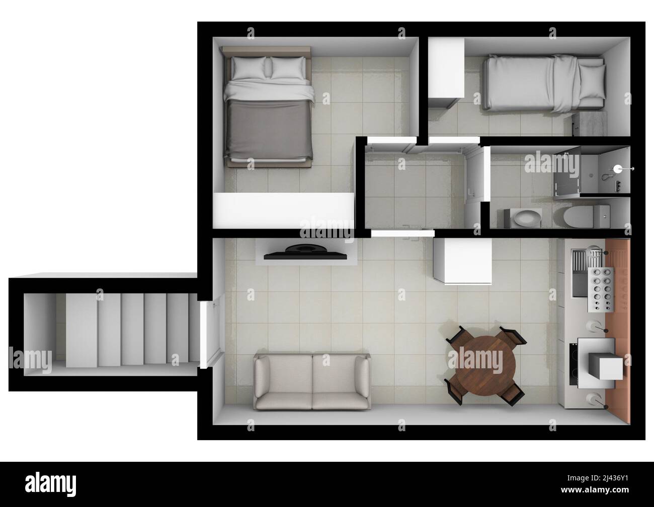 Underground bunker. Bunker. Bunker floor plan. Bunker floor plan. 3D ...