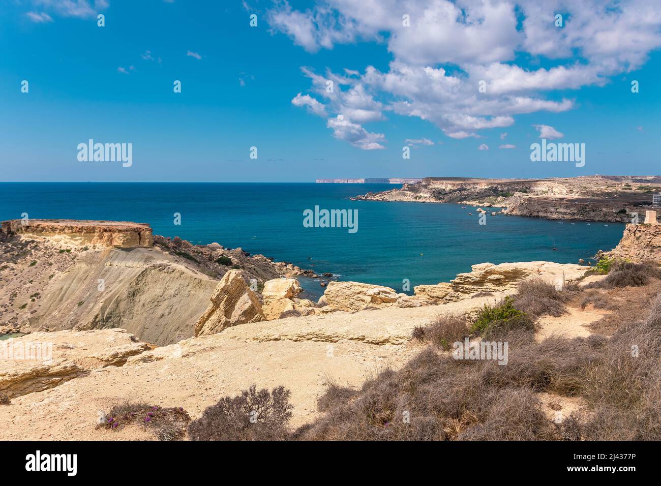 Clay cliffs malta hi-res stock photography and images - Alamy