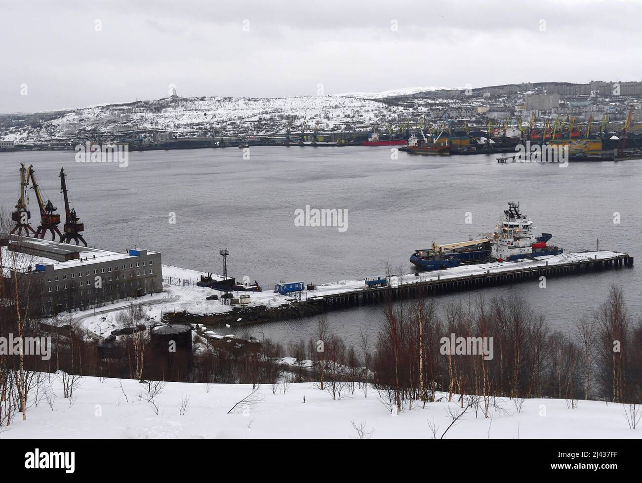Press tour to the enterprises of the fishing holding "Norebo". Trawler ...