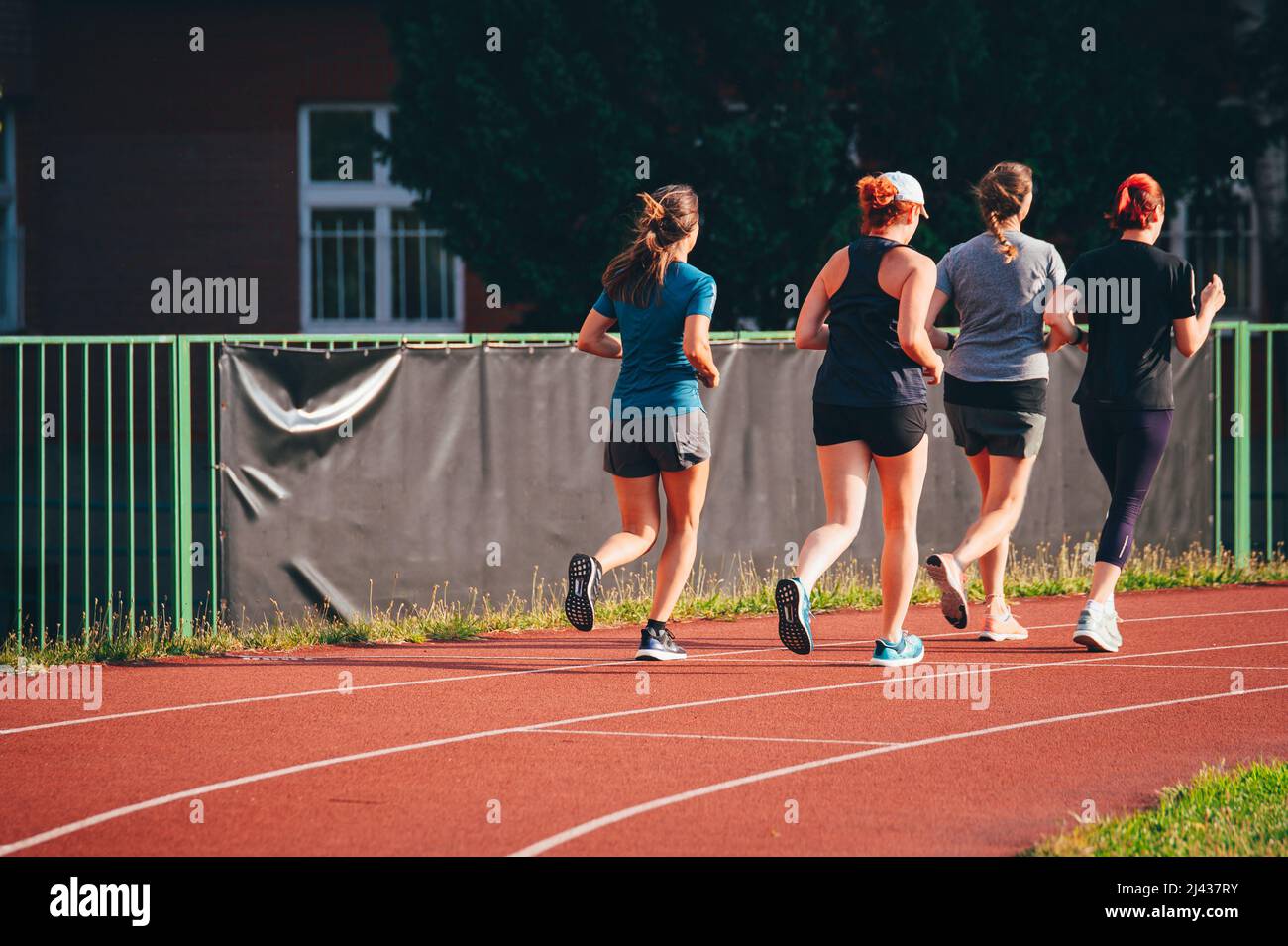 Intense running female athlete hi-res stock photography and images - Alamy