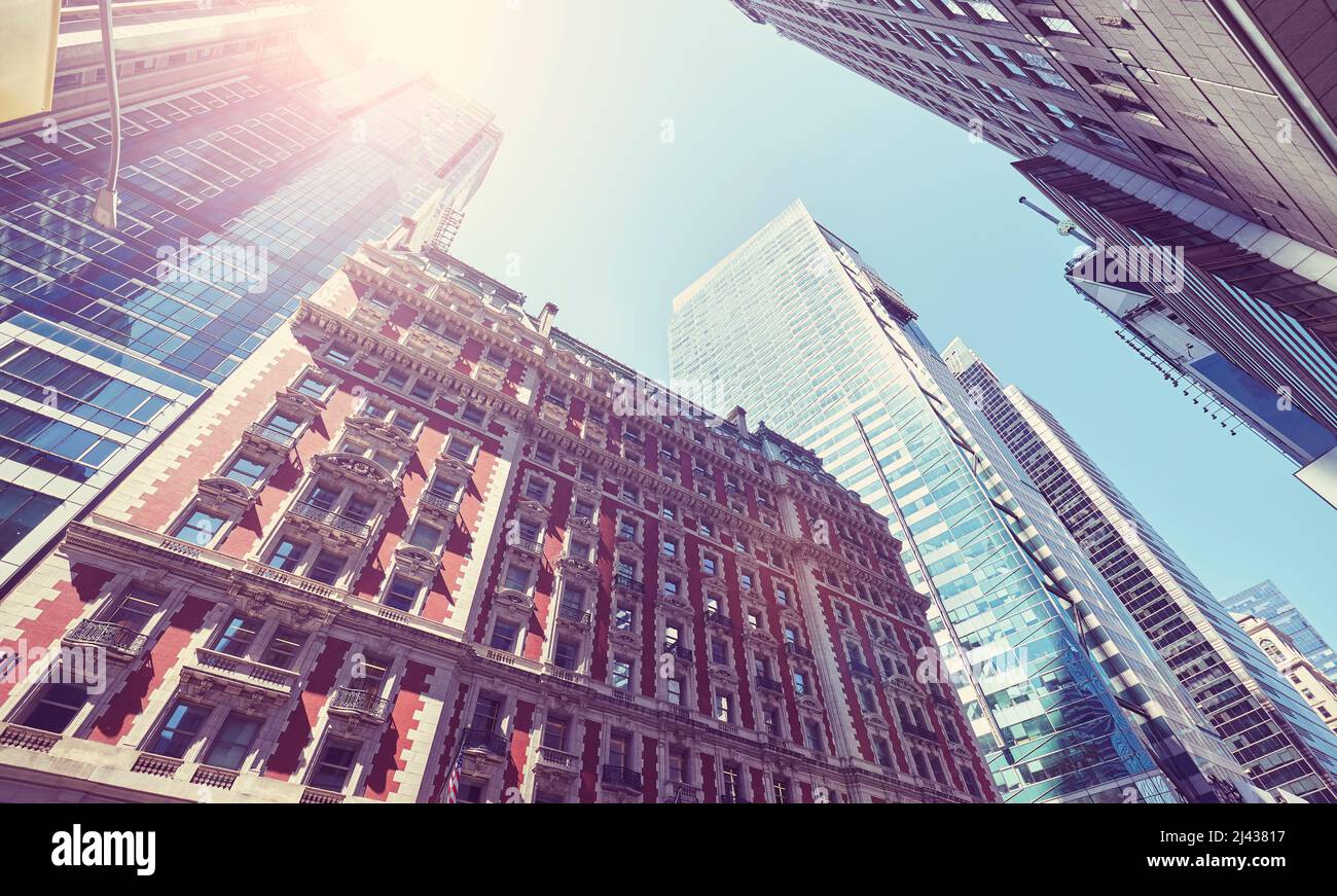 City Buildings Looking Up