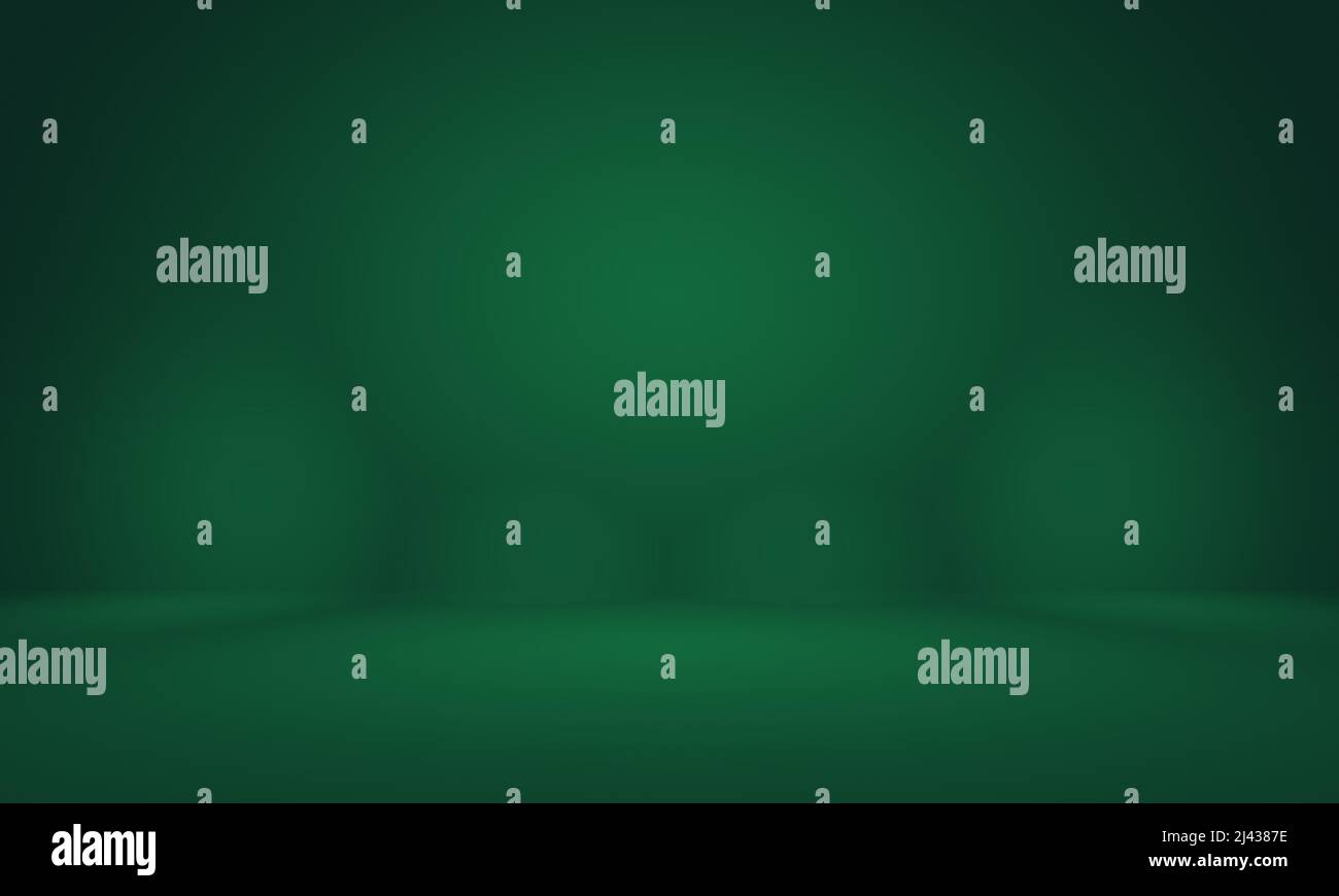 Abstract blur empty Green gradient Studio well use as background ...