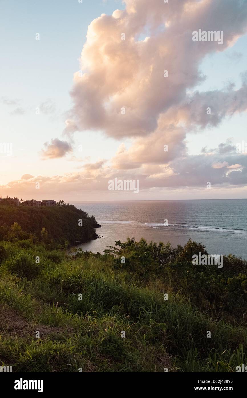 Pink sunset view hi-res stock photography and images - Alamy