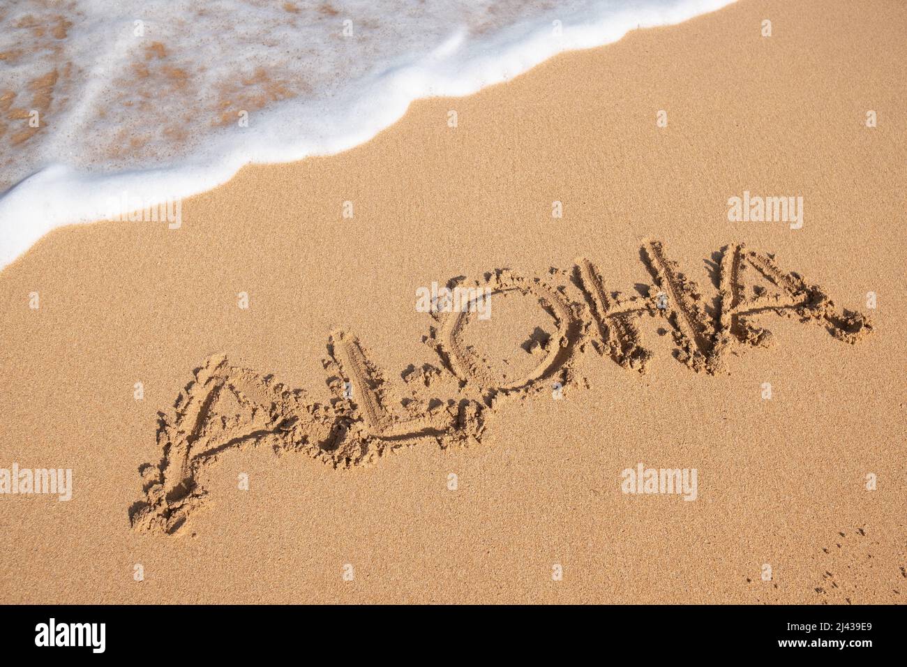 Hawaii written hi-res stock photography and images - Alamy