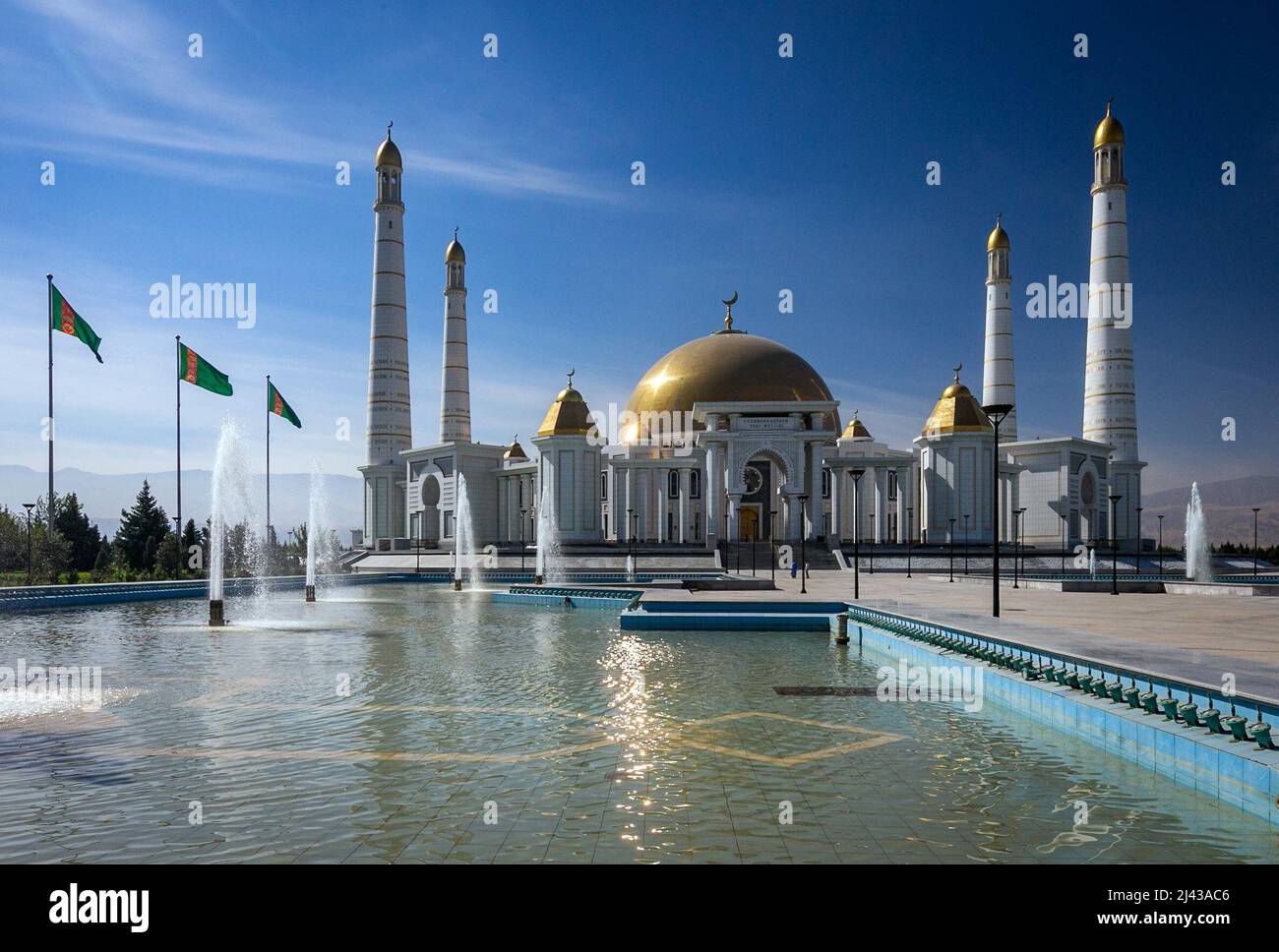 Views of Ashgabat. Mosque of Turkmenbashi Rukhy. 17.10.2012 ...