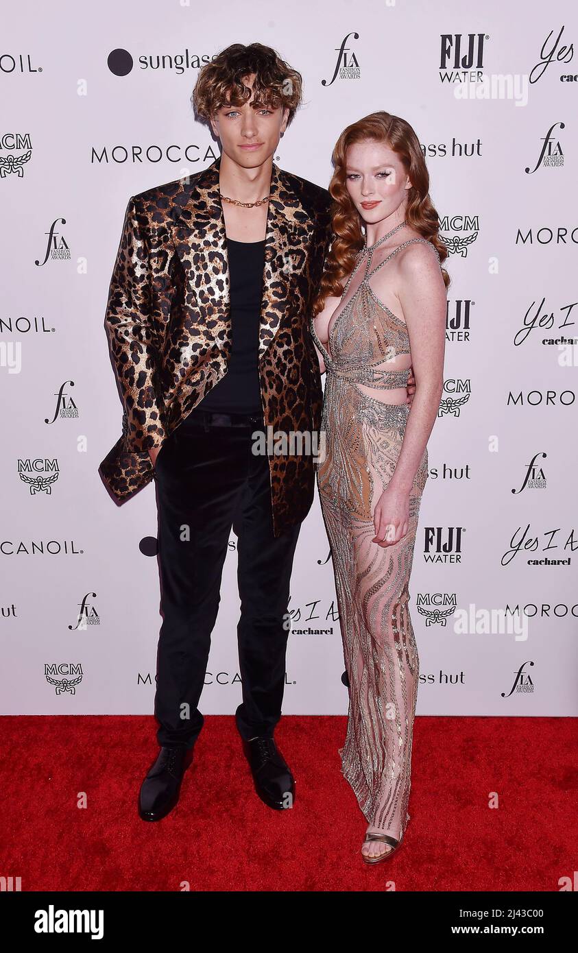 Beverly Hills, Ca. 10th Apr, 2022. (L-R) Gavin Casalegno and Larsen ...