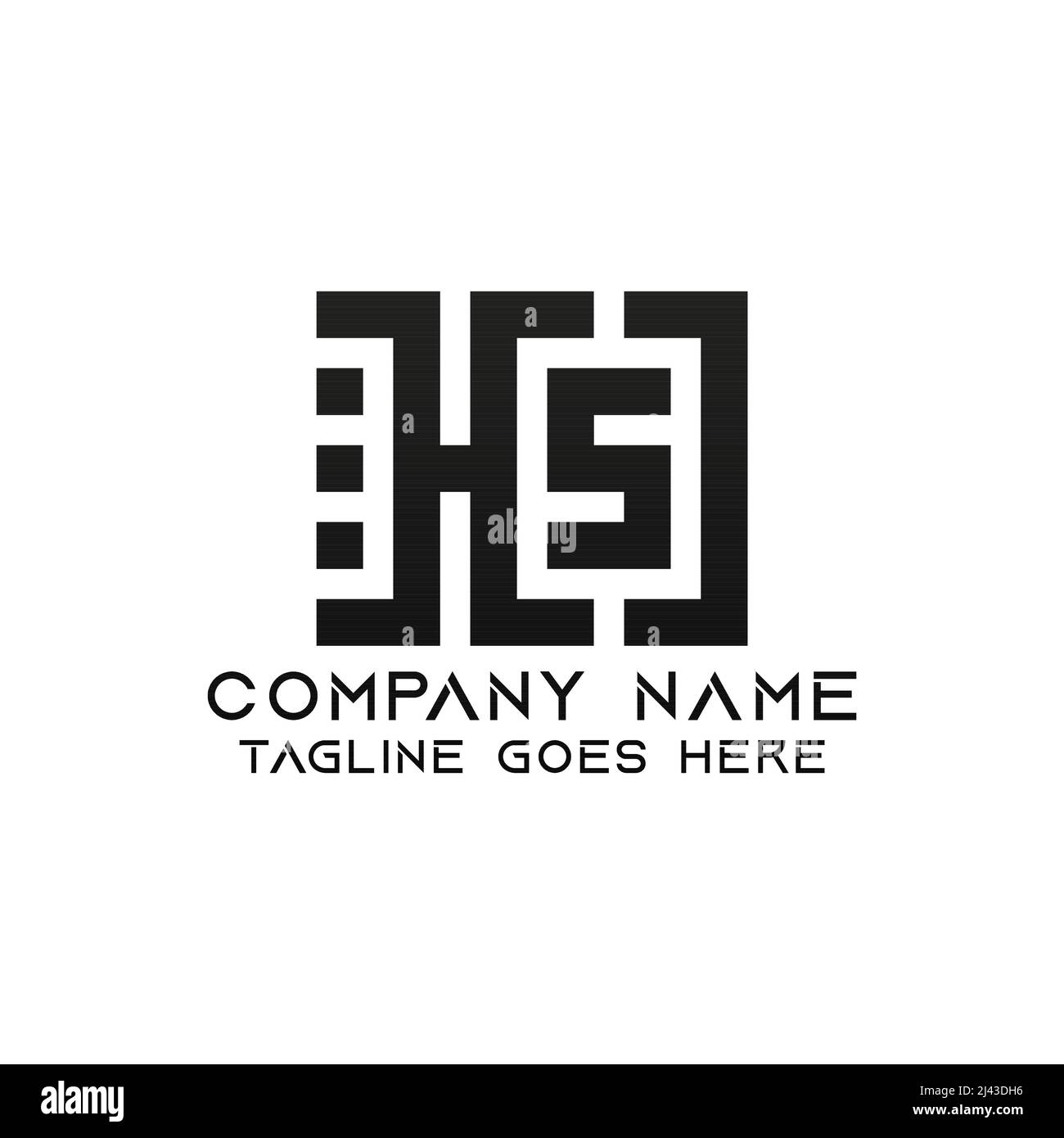 Letter HS logo design template. This logo is very suitable for any kind ...