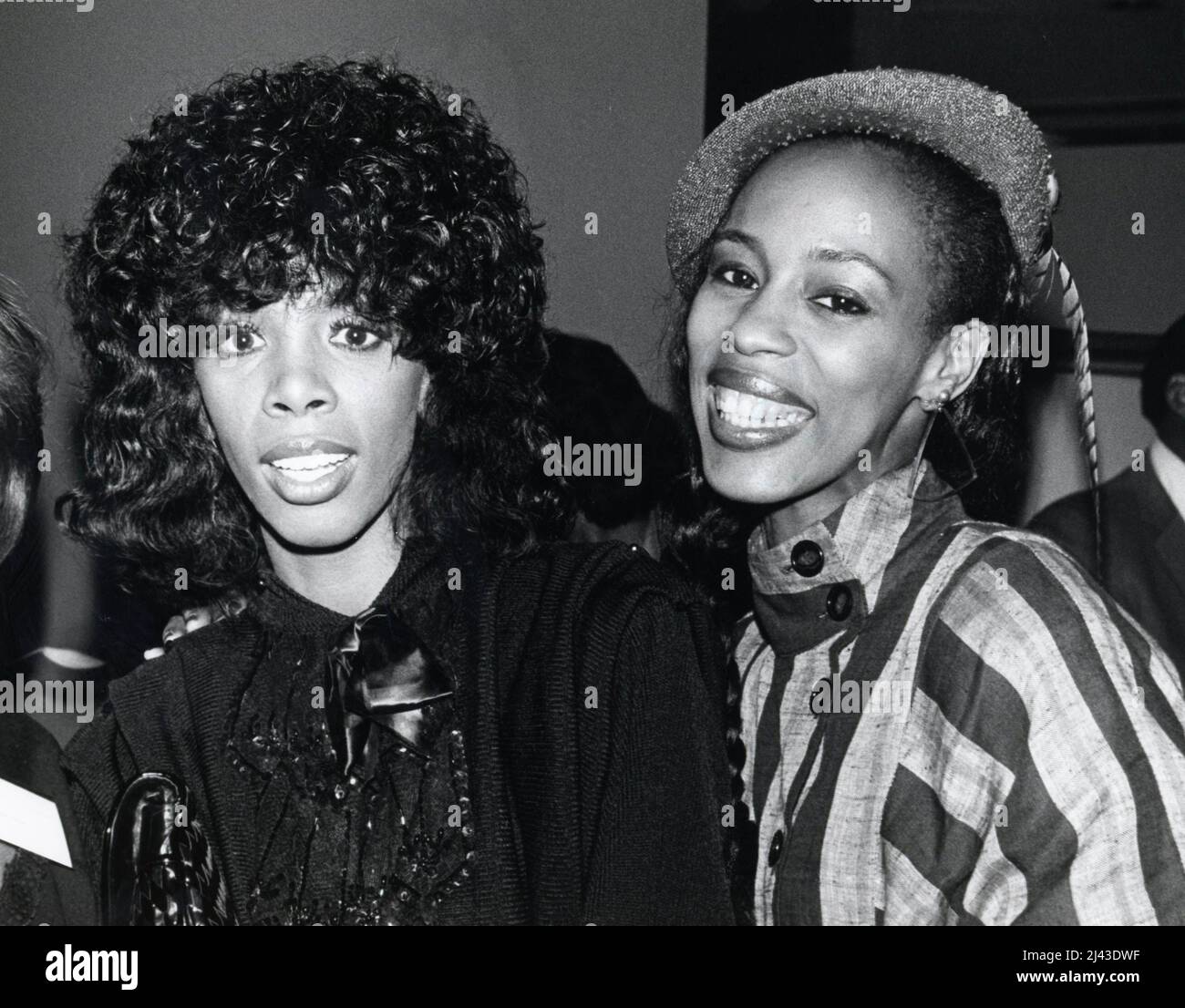 Los Angeles.CA.USA . LIBRARY. Donna Summer in around 1990 with sister ...