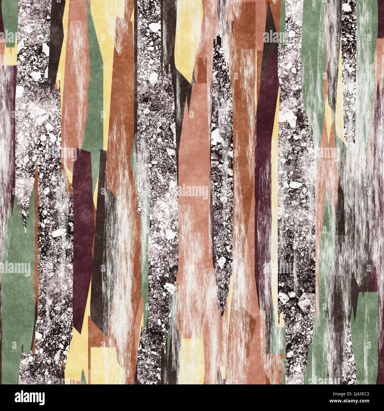 Seamless paper strip collage surface pattern design for print Stock ...