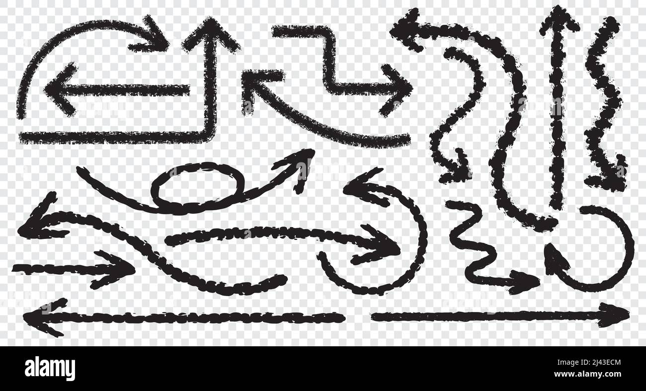 Big set of vector grunge arrows, collection of graphic elements for ...