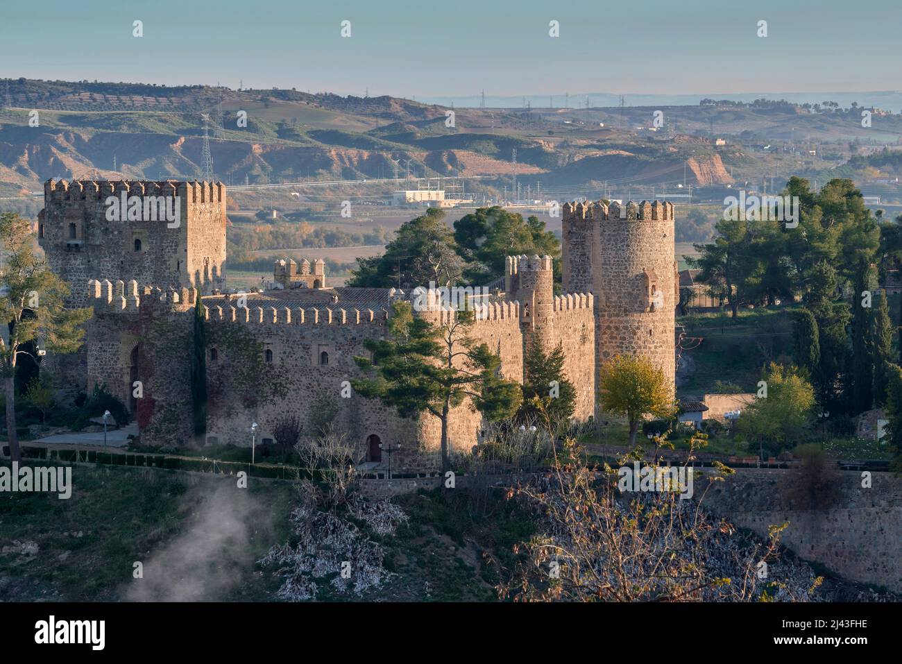 The castle of San Servando is located in the city of Toledo, Spain ...