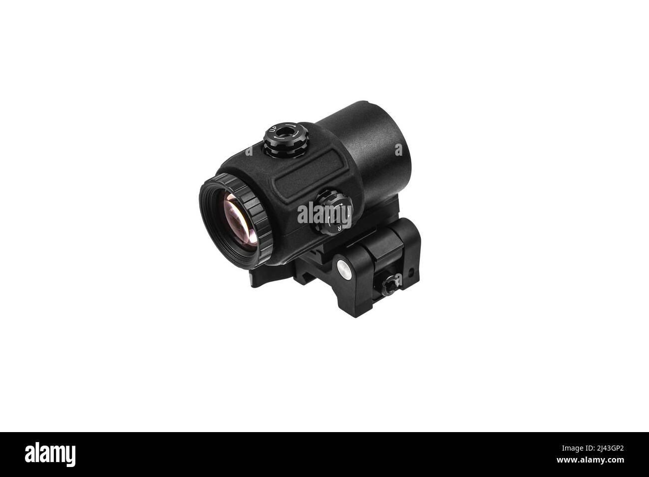 Modern optical collimator sight. Aiming device for shooting at short ...