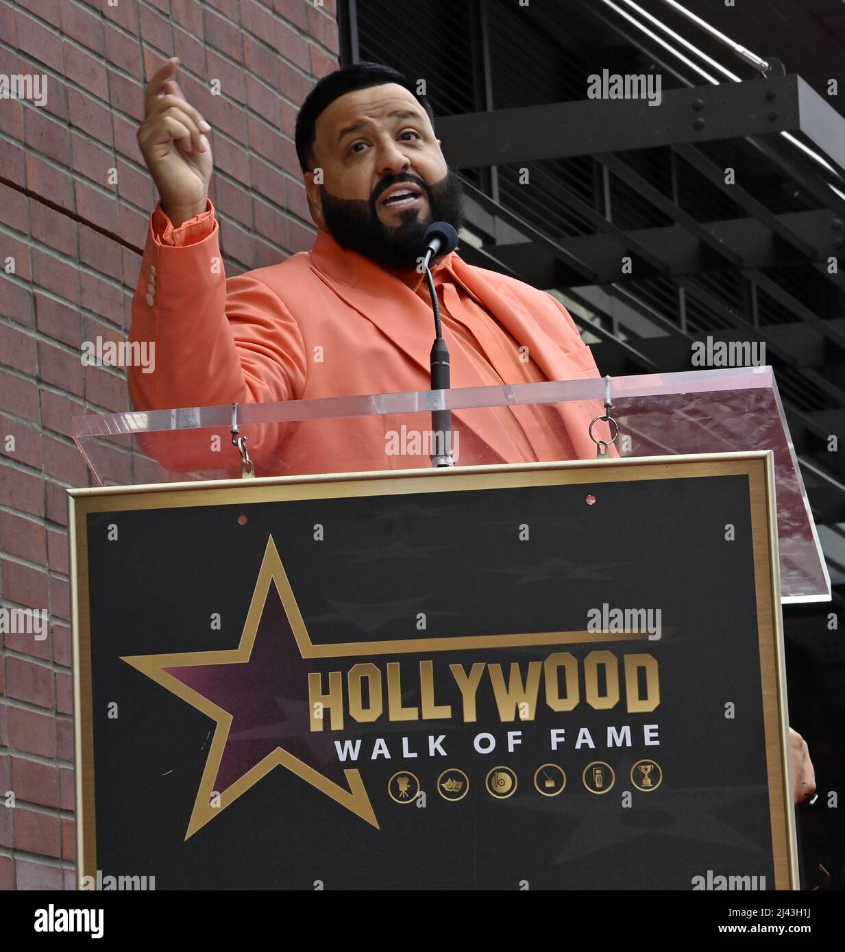 Los Angeles, United States. 11th Apr, 2022. DJ Khaled makes comments ...