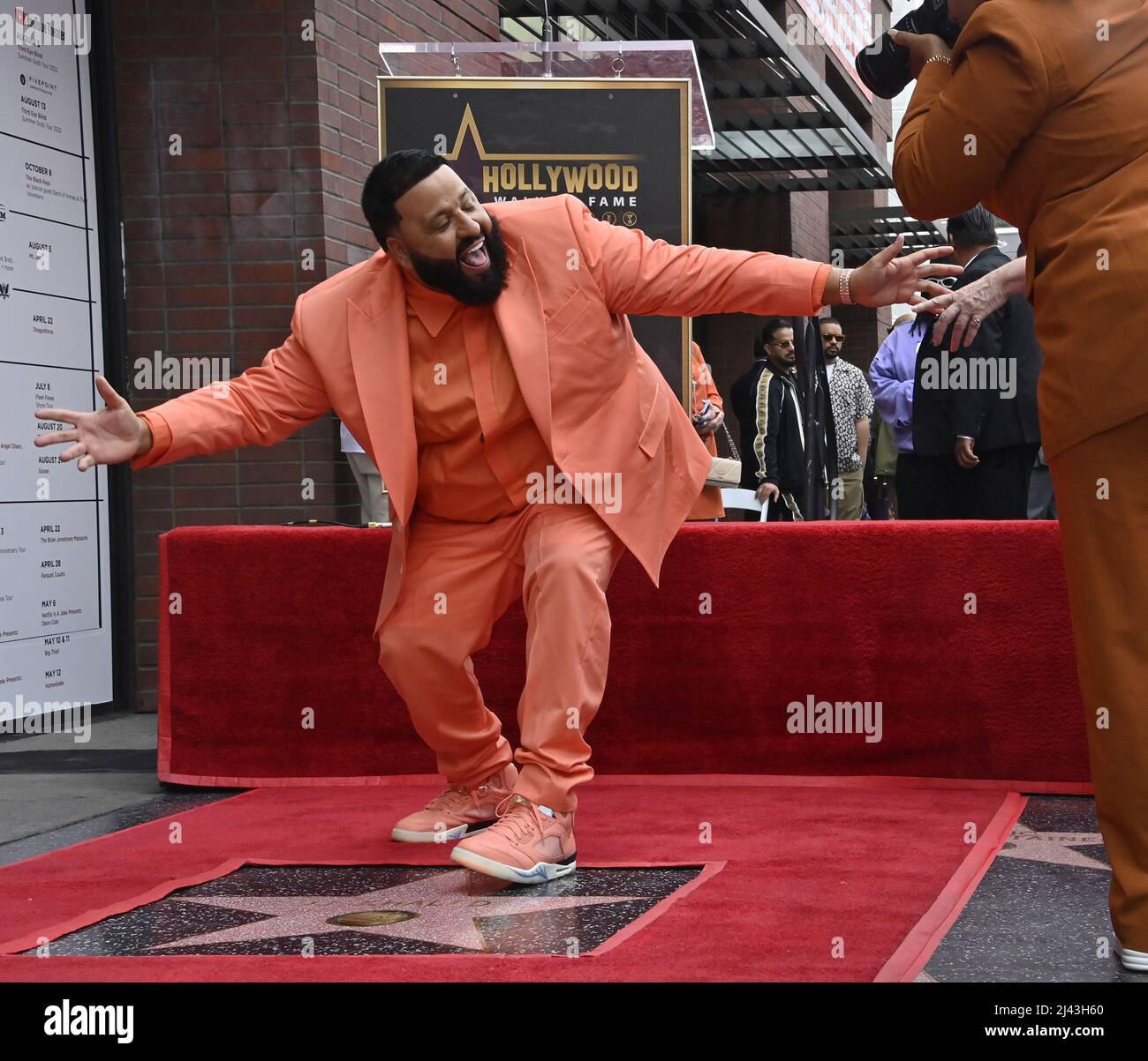 Los Angeles, United States. 11th Apr, 2022. DJ Khaled gives celebrates ...