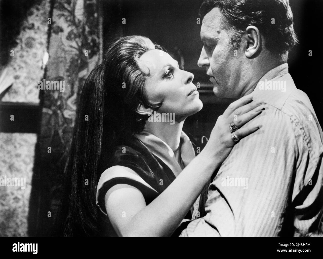 Claire Bloom, Rod Steiger, on-set of the Film, "The Illustrated Man ...