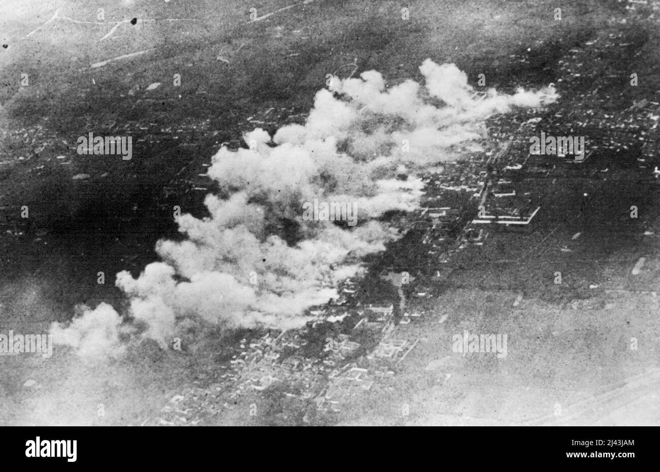 The Smoke Pall Of China War. This Drmatic Picture made from the Air ...