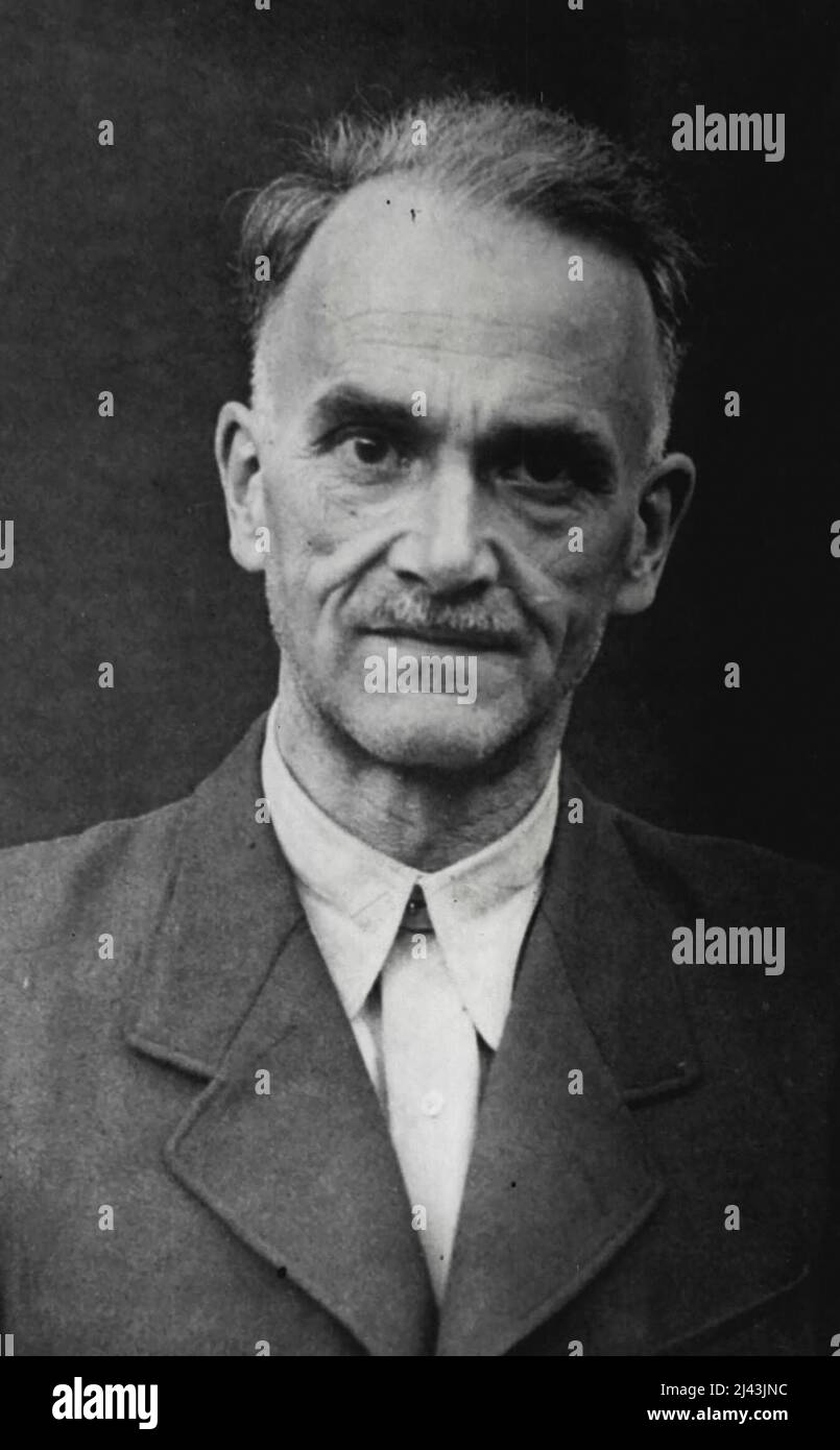 Accused German Doctors and Scientists -- Oscar Schroeder, one of the ...