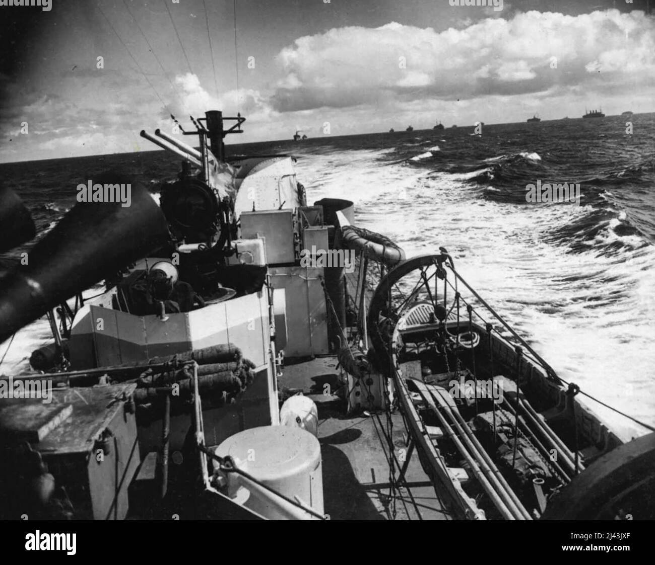 Convoy British Navy. August 12, 1942 Stock Photo - Alamy