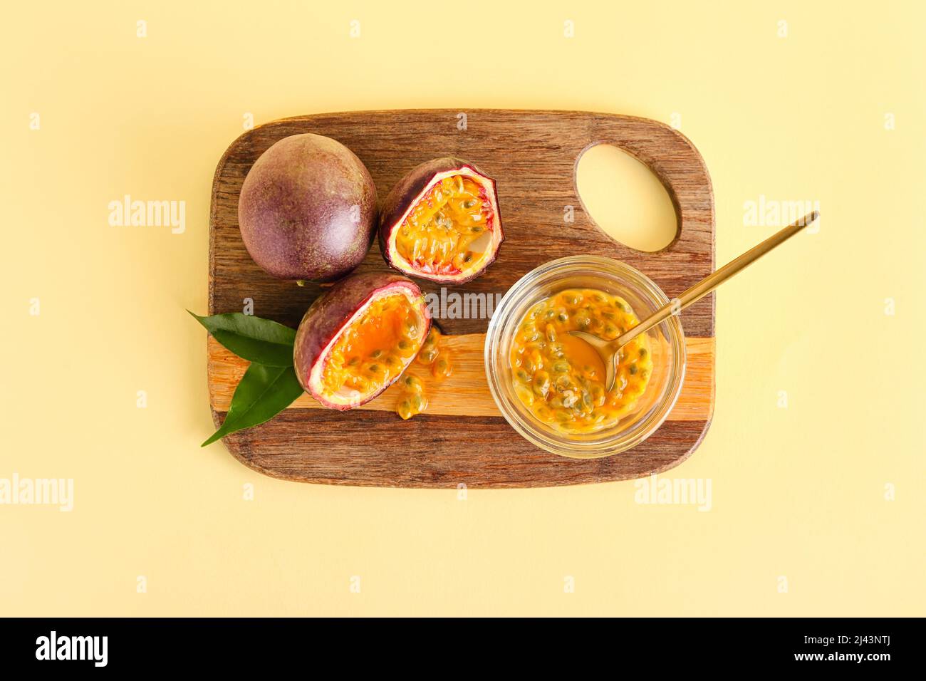 Top view passion fruit pulp hi-res stock photography and images - Alamy