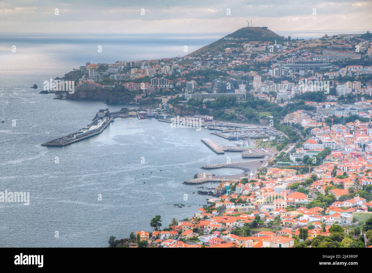 Aerial view funchal madeira sunset hi-res stock photography and images ...