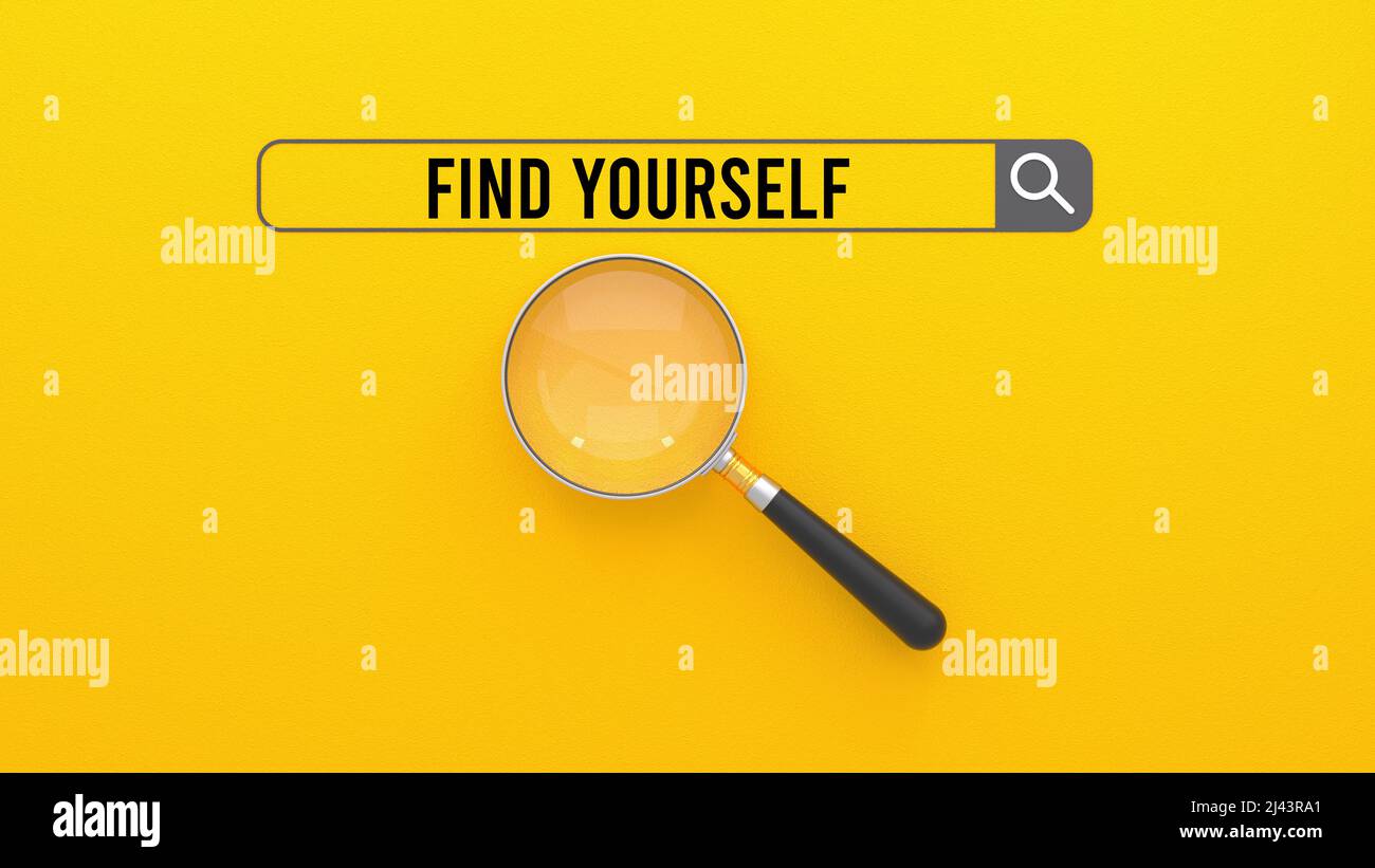 Find yourself word hi-res stock photography and images - Alamy