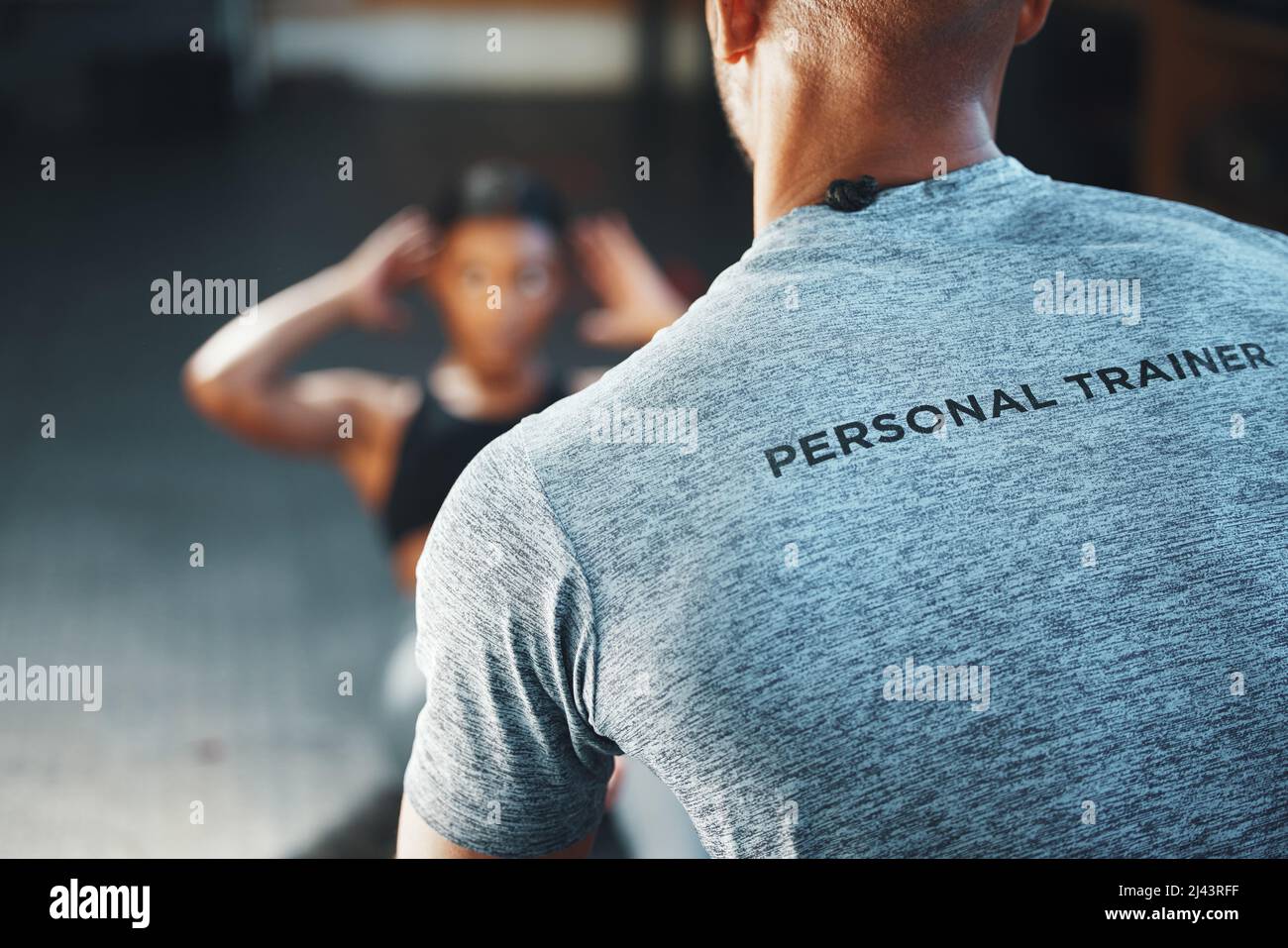 Exercise fitness program trainer hi-res stock photography and images - Alamy