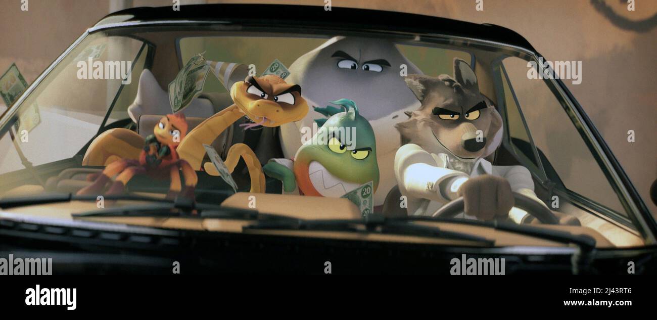 THE BAD GUYS, from left: Ms. Tarantula (voice: Awkwafina), Mr. Snake ...