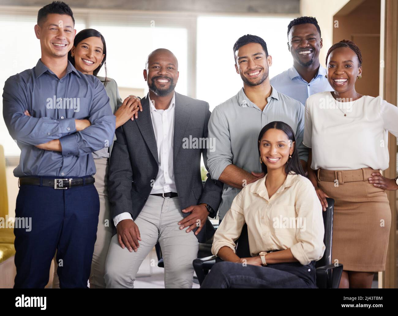 We handle business. Cropped portrait of a diverse group of ...