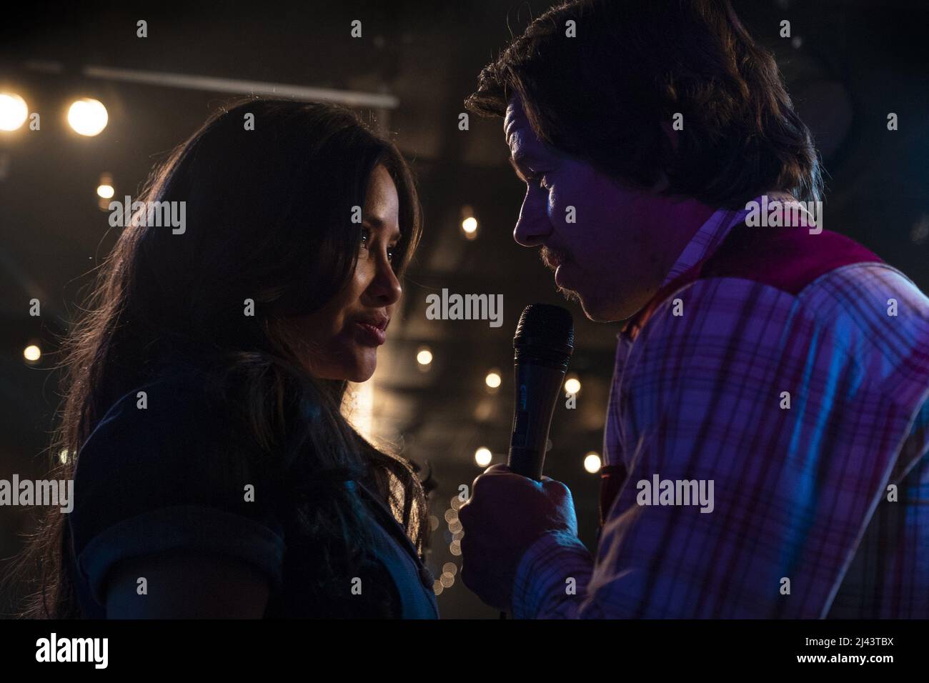 FATHER STU, (aka STU), from left: Teresa Ruiz, Mark Wahlberg, 2022. ph ...