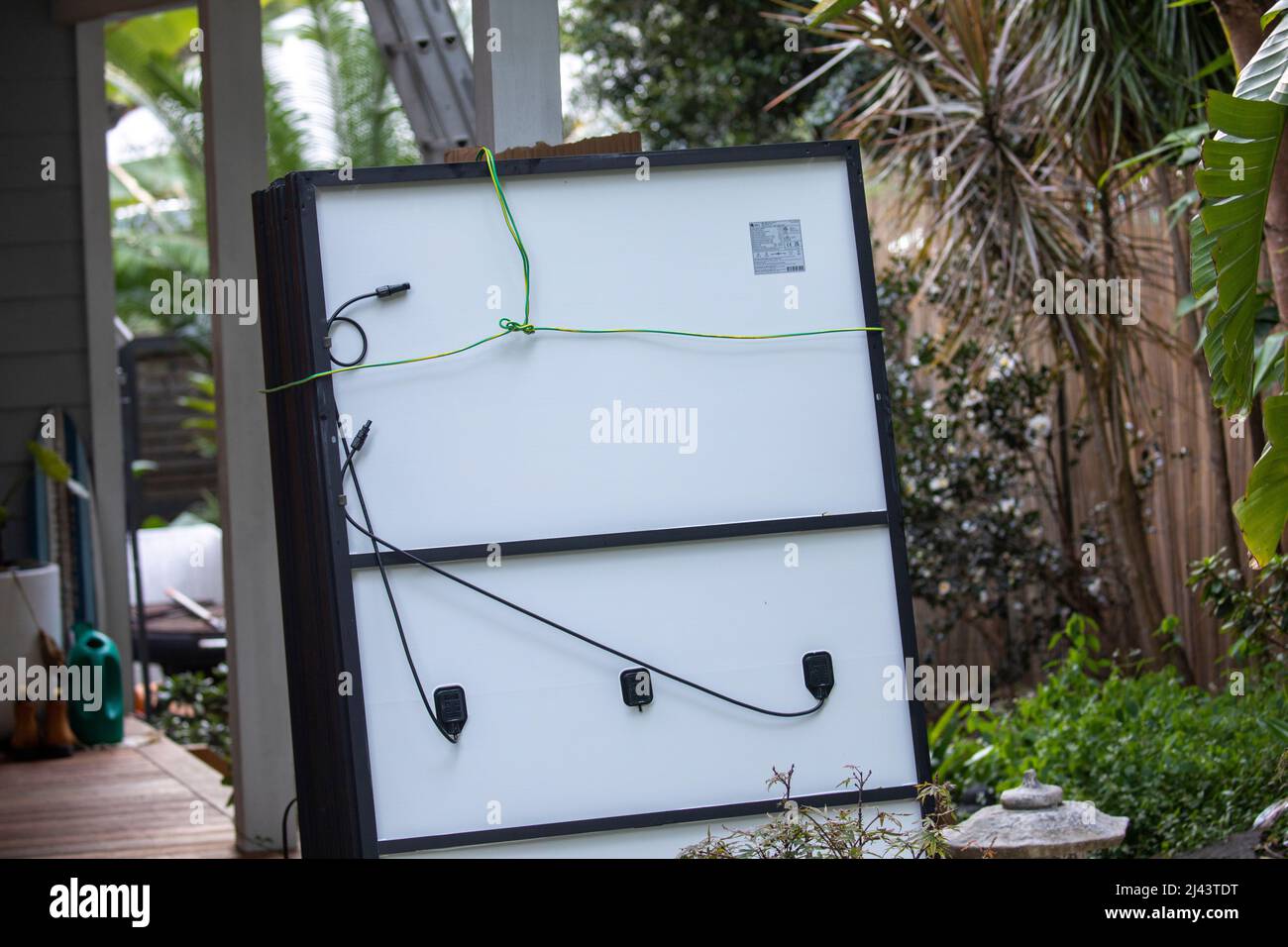 Solar PV panels , REC black alpha panels ready to be installed on the ...