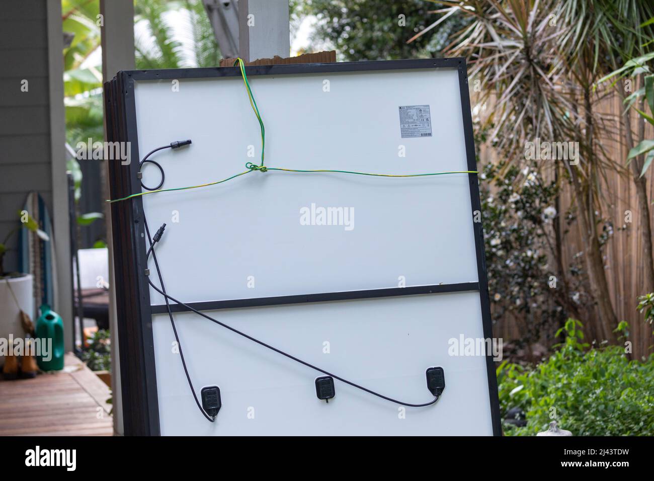 Solar PV panels , REC black alpha panels ready to be installed on the ...