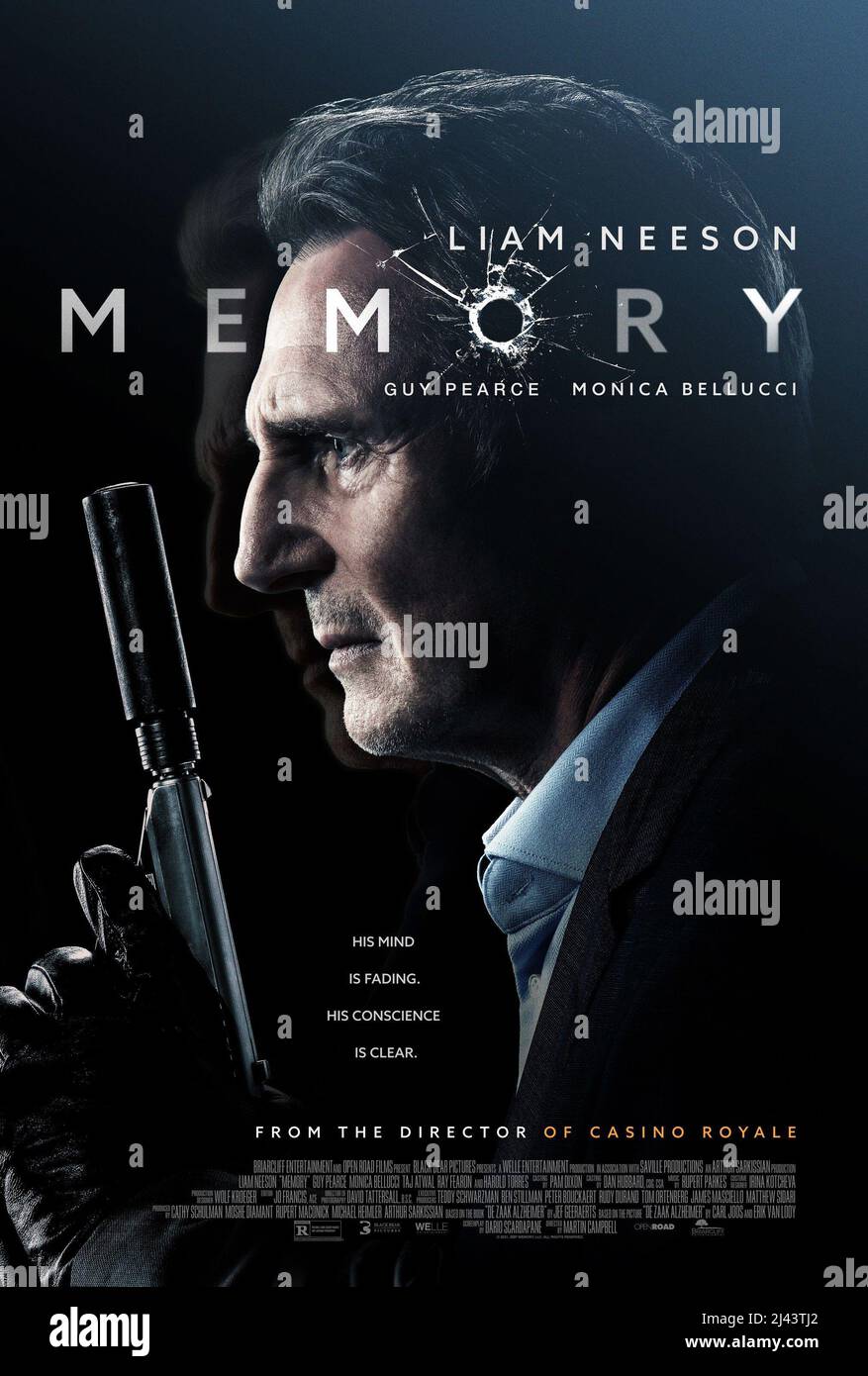 MEMORY, US poster, Liam Neeson, 2022. ph: Rico Torres / © Open Road ...