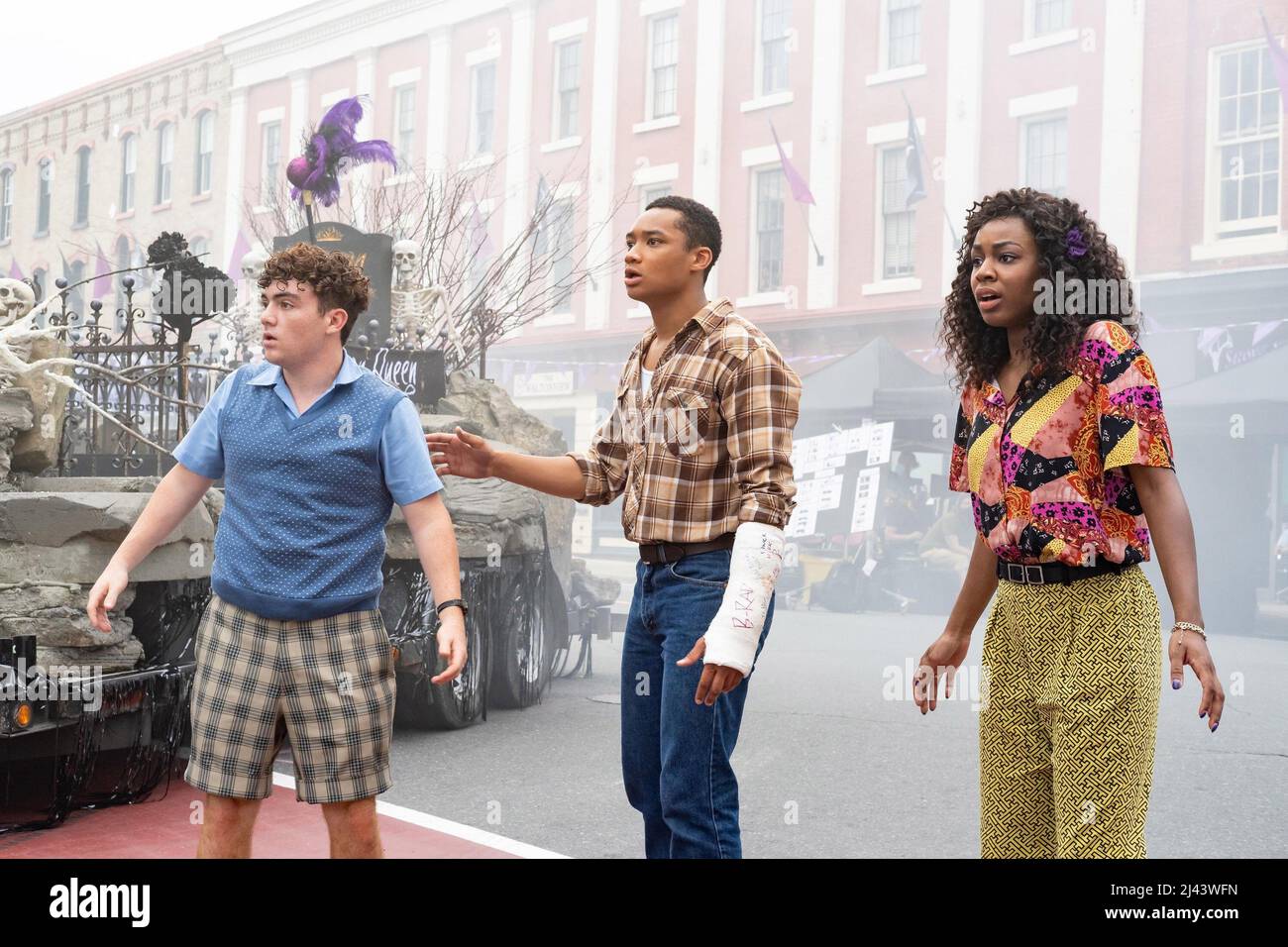 THE HARDY BOYS, from left: Cristian Perri, Adam Swain, Krista Nazaire ...