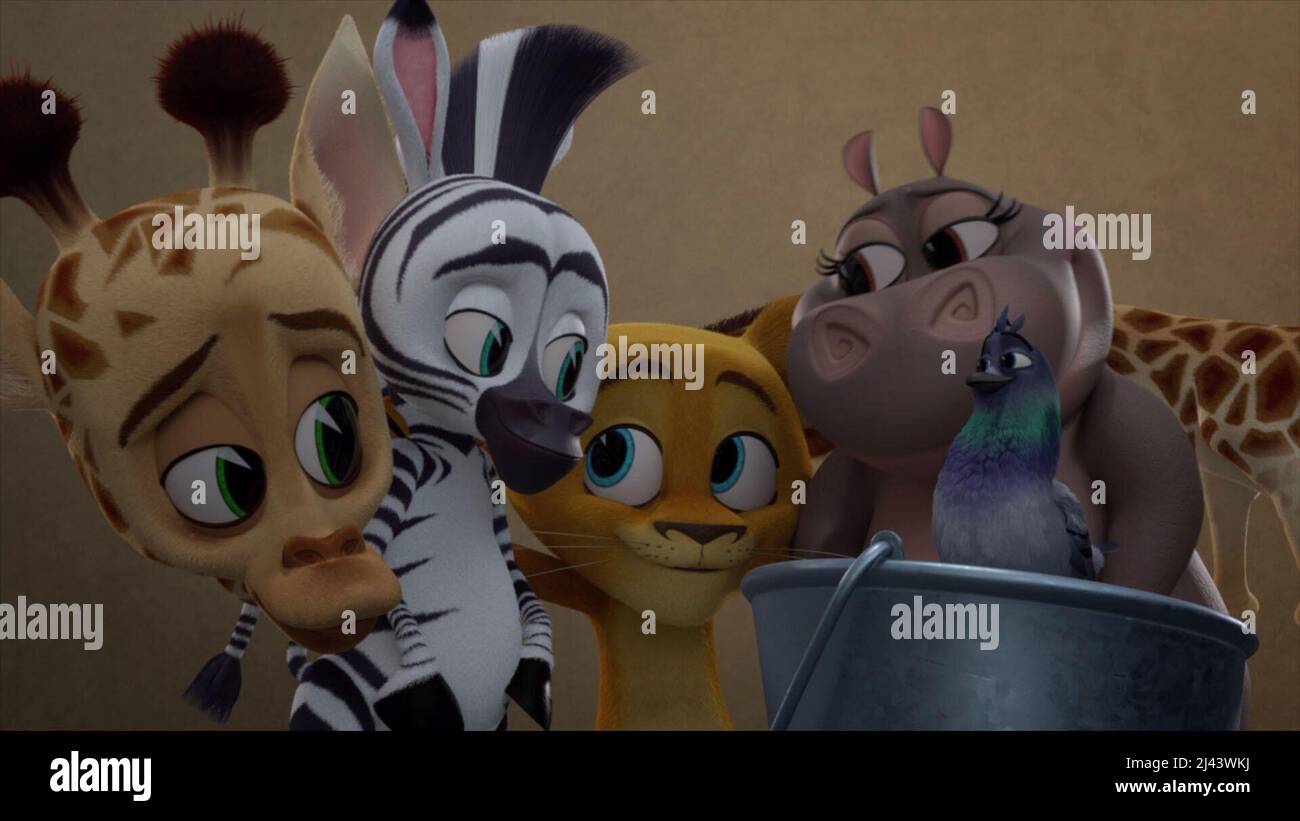 MADAGASCAR: A LITTLE WILD, from left: Melman (voice: Luke Lowe), Marty ...