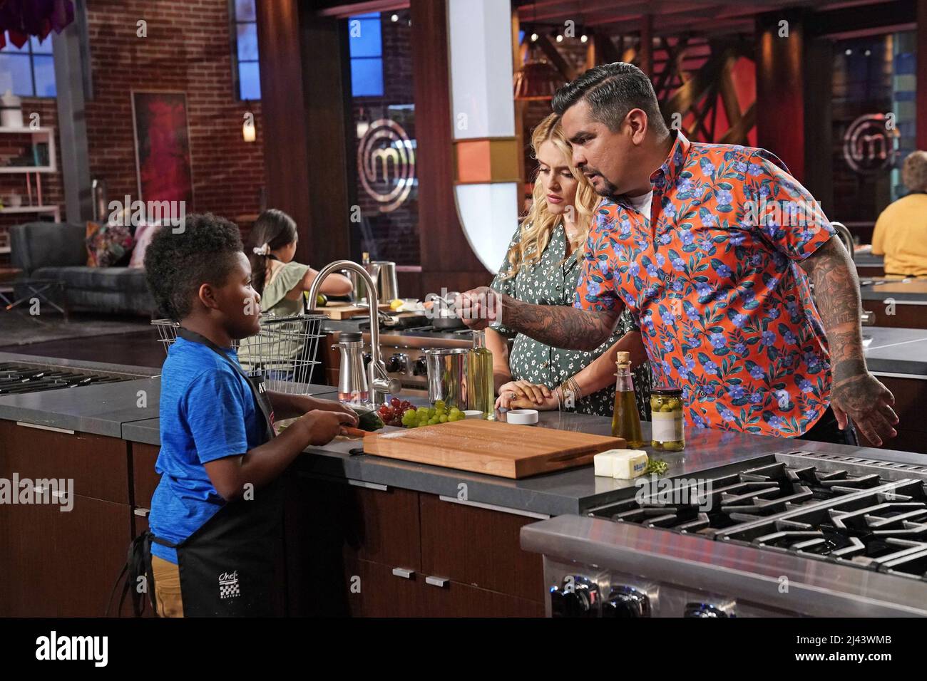 MASTERCHEF JUNIOR, from left: contestant A'Dan Lisaula, judges Daphne ...
