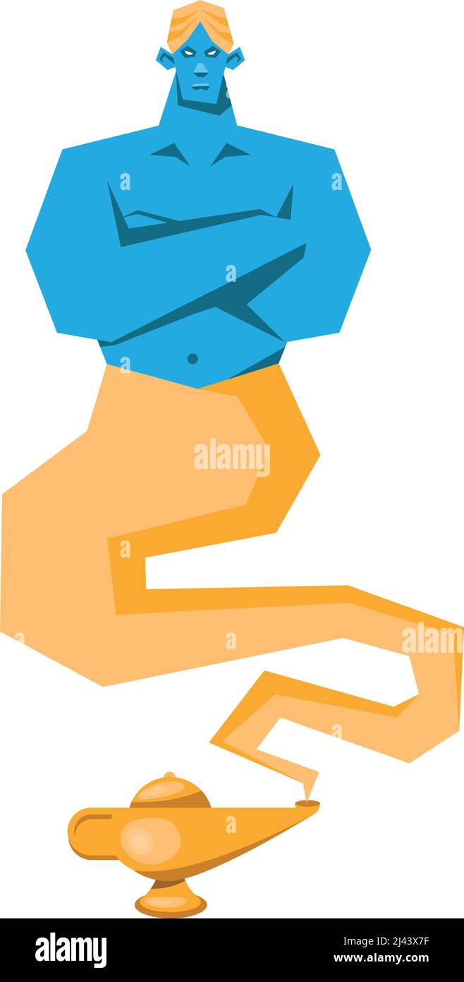 genie of the lamp, magical creature Stock Vector Image & Art - Alamy