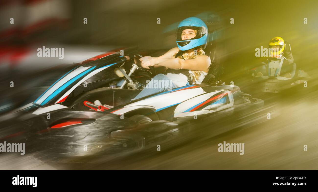 Indoor karting track hi-res stock photography and images - Alamy