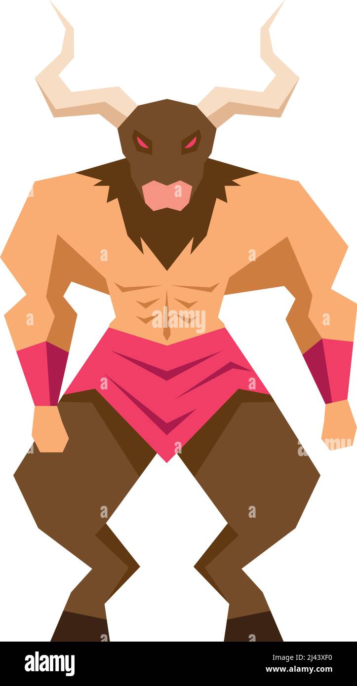 fantastic minotaur magical creature icon Stock Vector Image & Art - Alamy