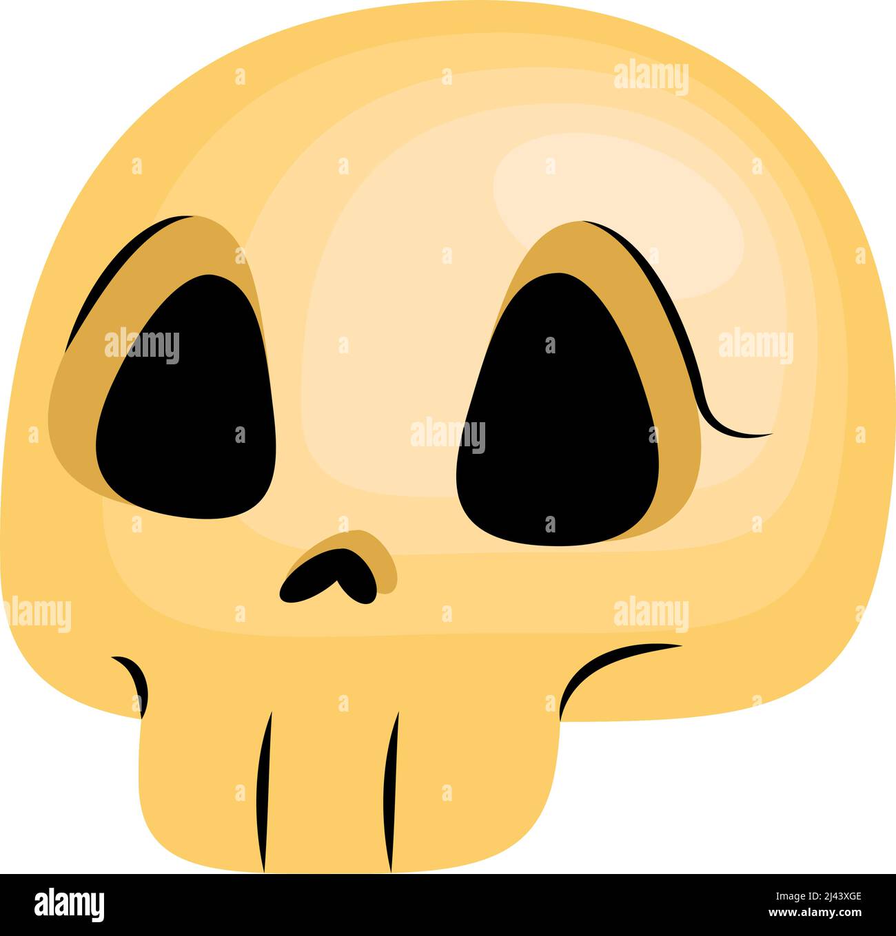 funny skull icon isolated flat Stock Vector Image & Art - Alamy