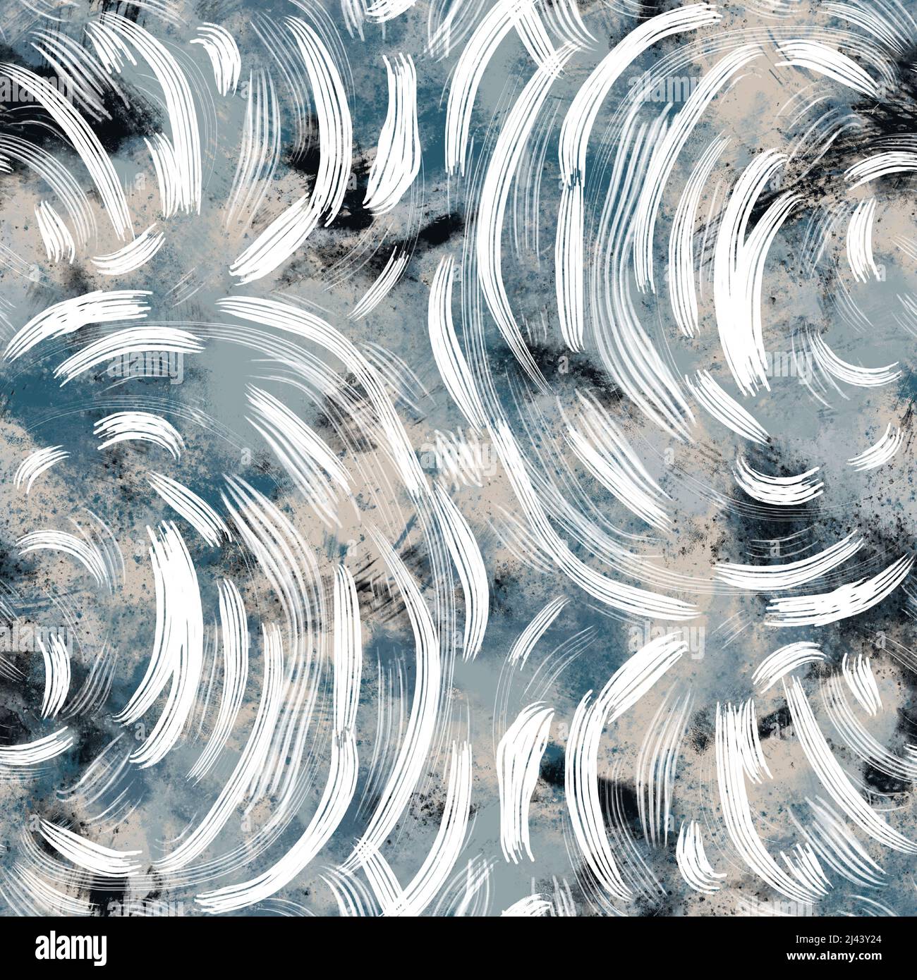 Seamless navy blue and white abstract grungy seamless surface pattern ...