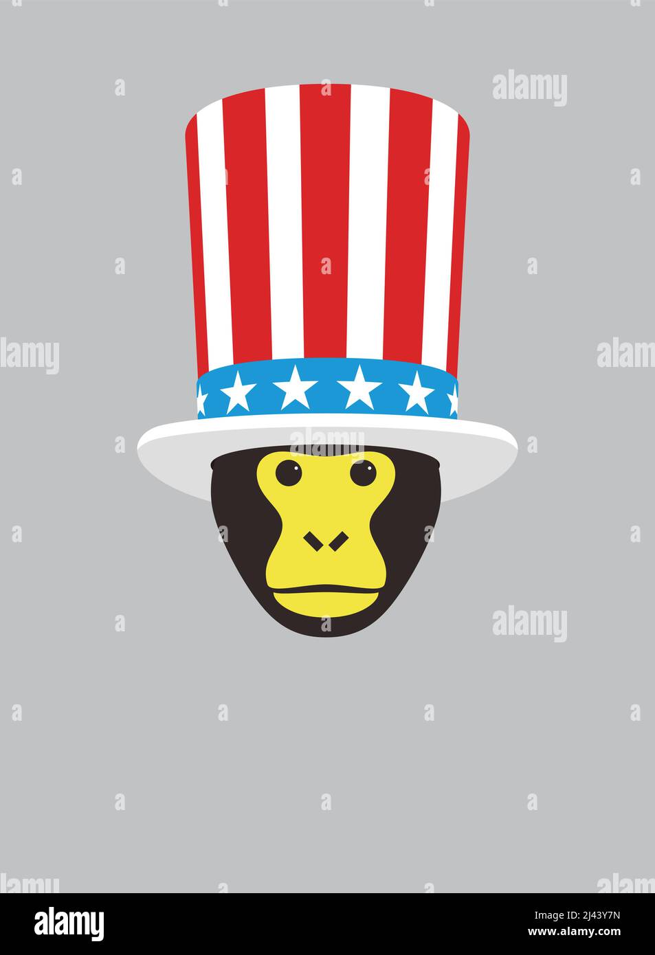 Cartoon monkey wearing hat Stock Vector Images - Alamy