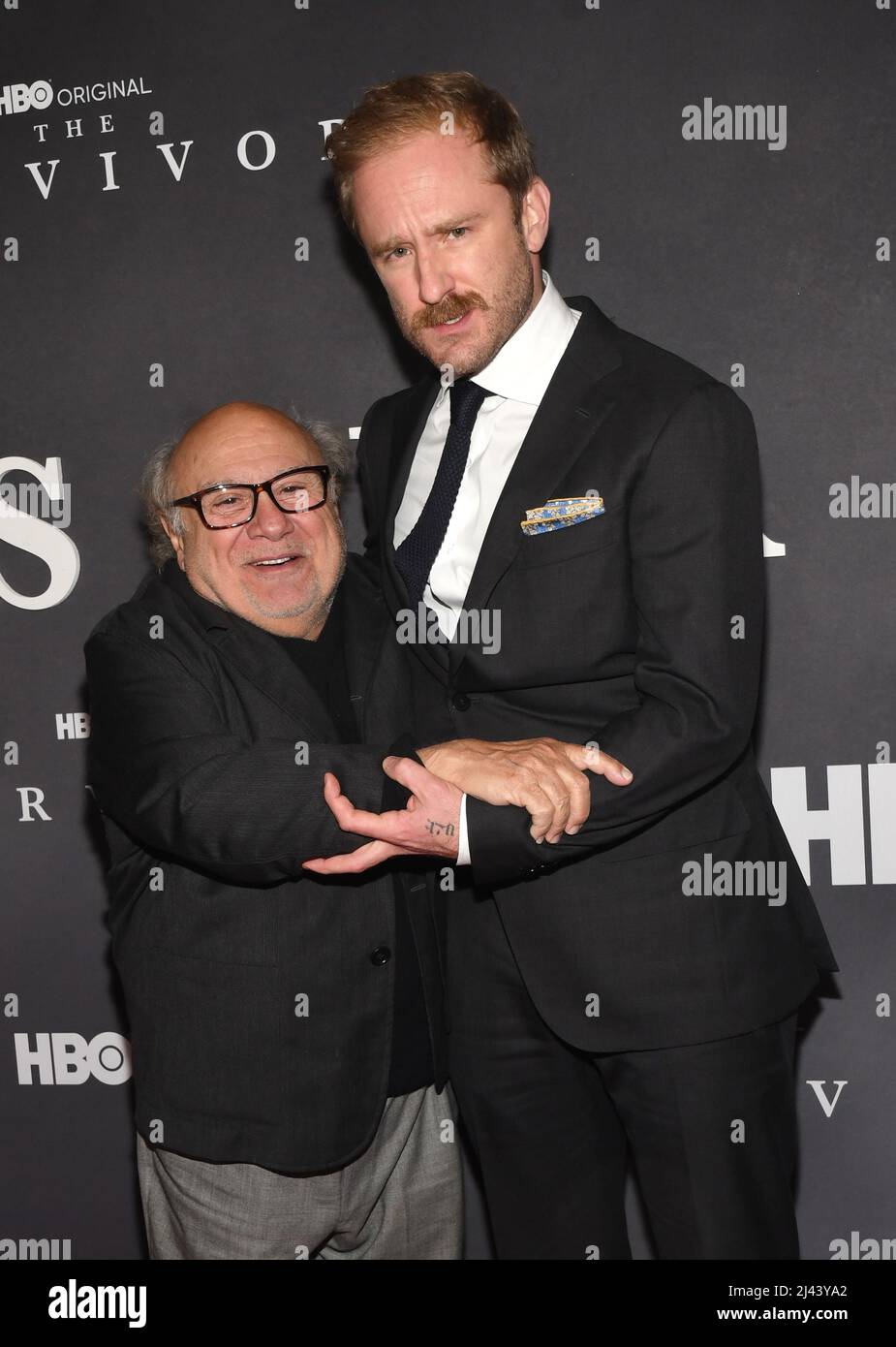 New York, NY, USA. 11th Apr, 2022. Danny DeVito and Ben Foster at the ...