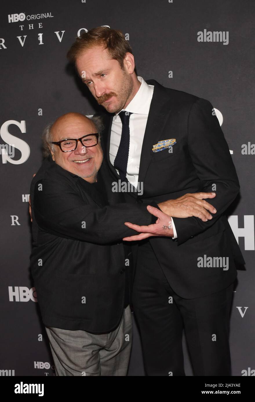 New York, NY, USA. 11th Apr, 2022. Danny DeVito and Ben Foster at the ...