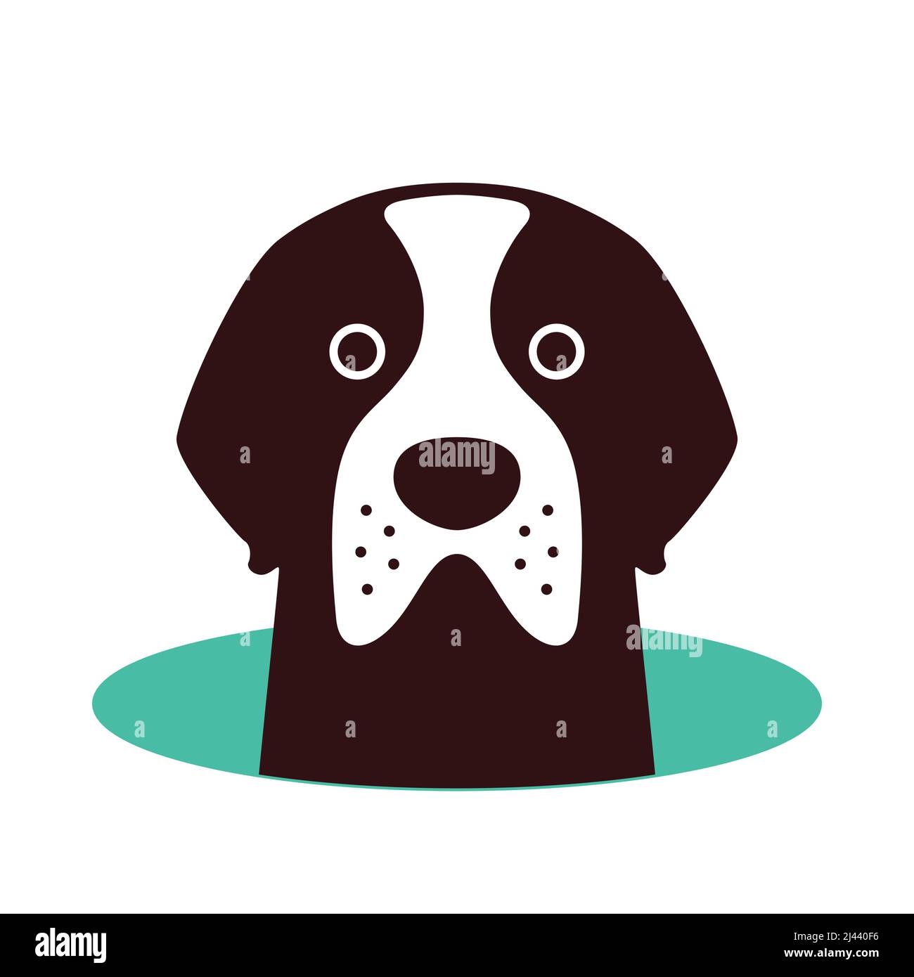 Saint bernard vector hi-res stock photography and images - Alamy